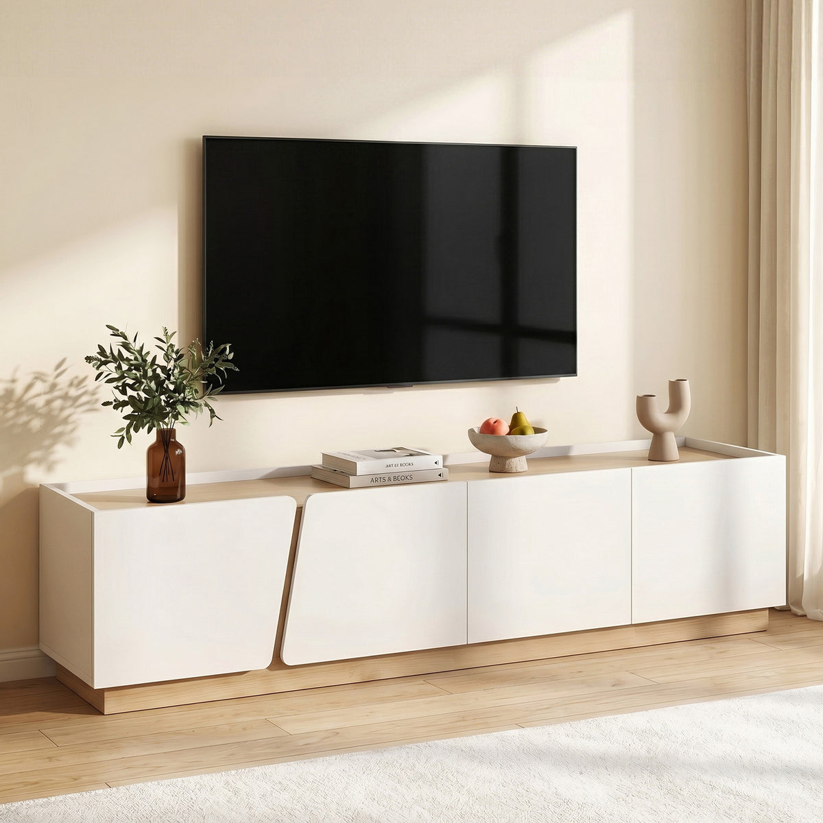 Buy Artiss 180cm TV Unit Entertainment Unit Storage Cabinet Living Room ...