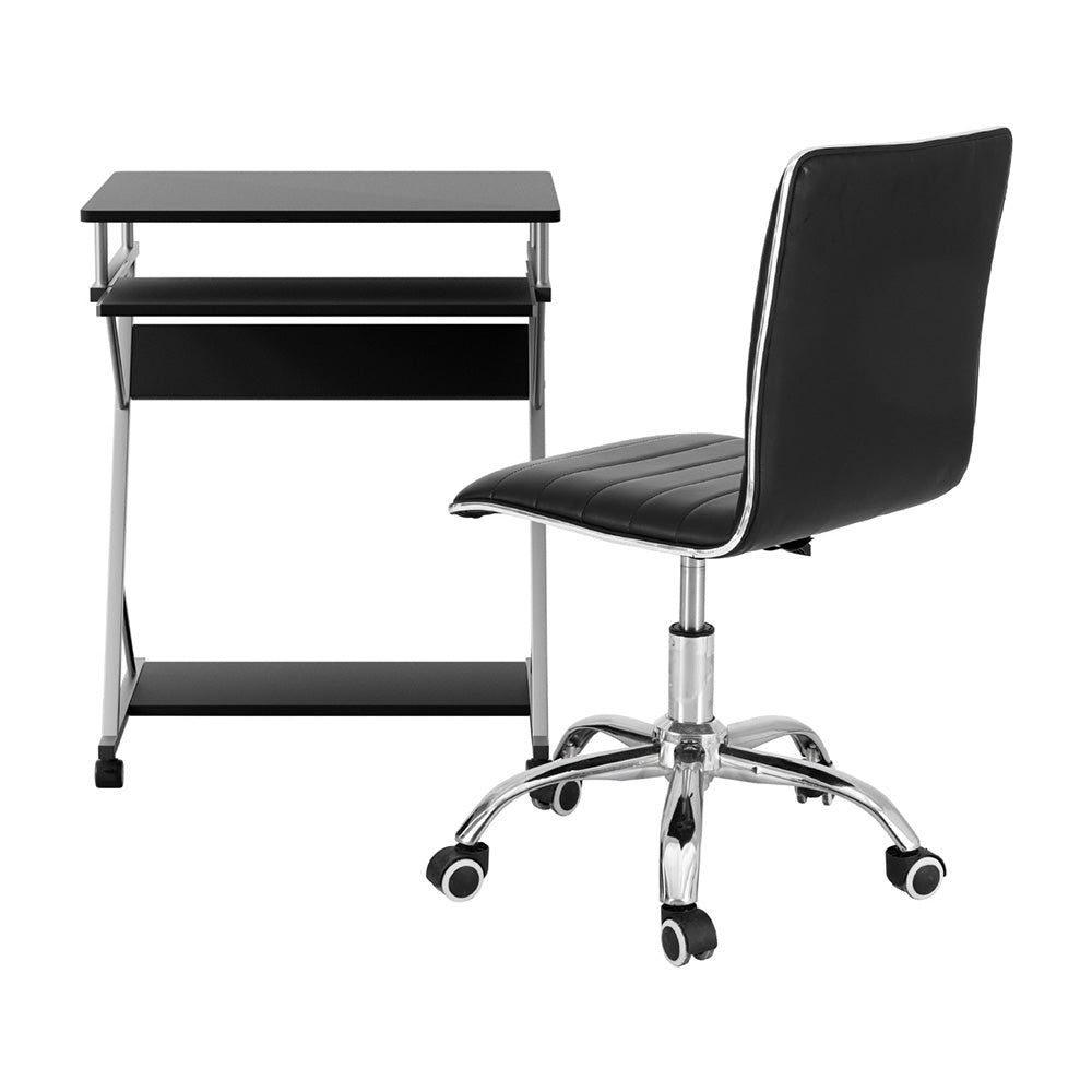 Buy Artiss Computer Desk Office Chair Set Desks with Keyboard Shelf Try ...