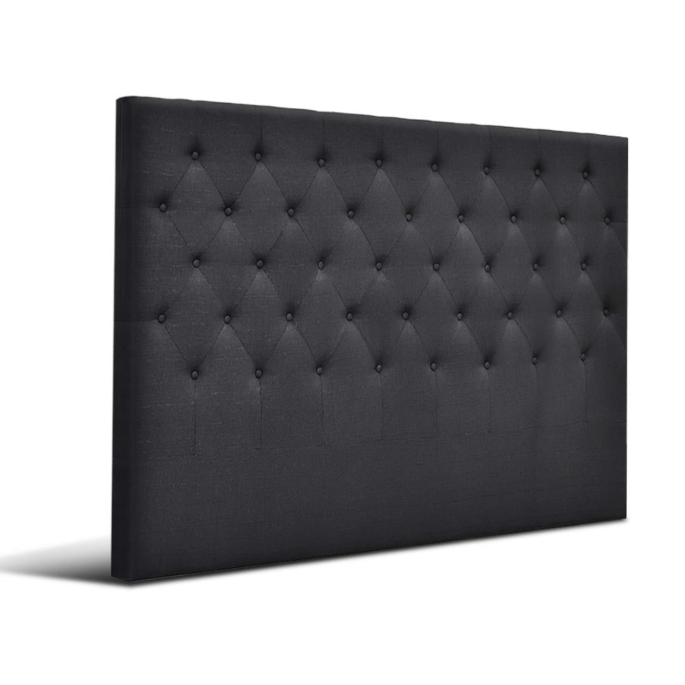 Buy Artiss Bed Head King Size Fabric CAPPI Charcoal Online Artiss