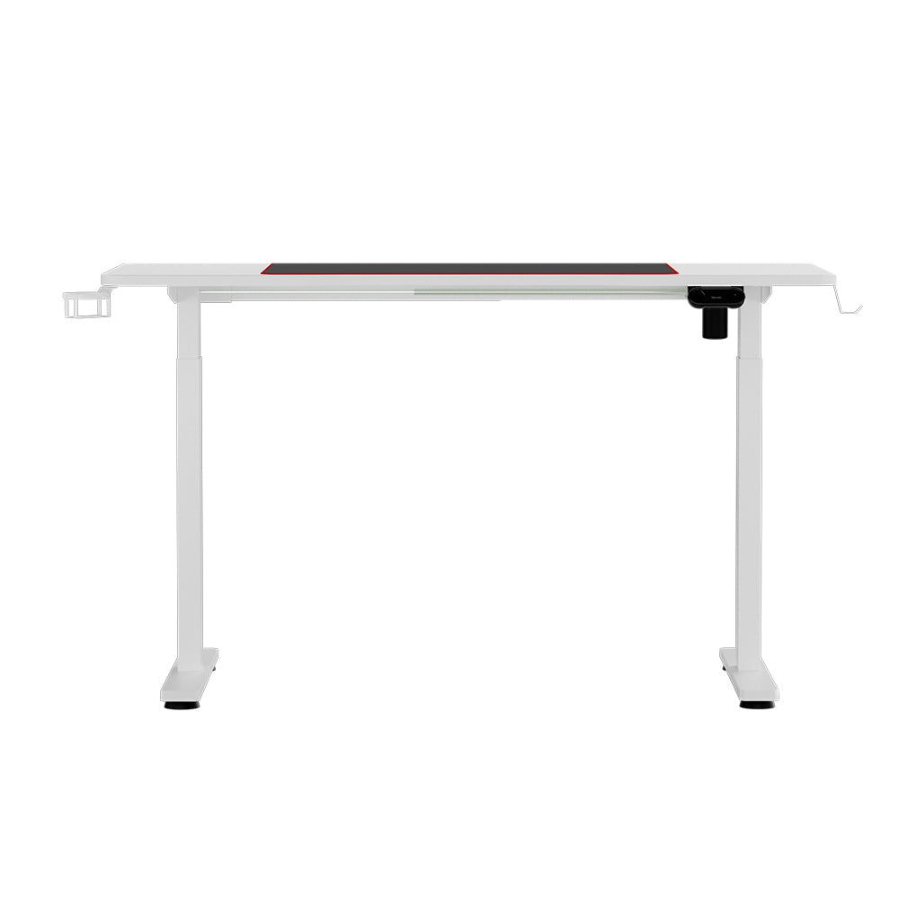Buy Artiss Standing Desk Motorised Gaming Desks White 140CM Online - Artiss